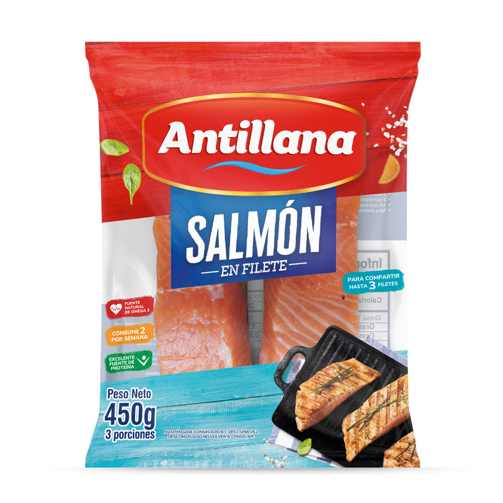 Filete de Salmón Premium Antillana x 450g