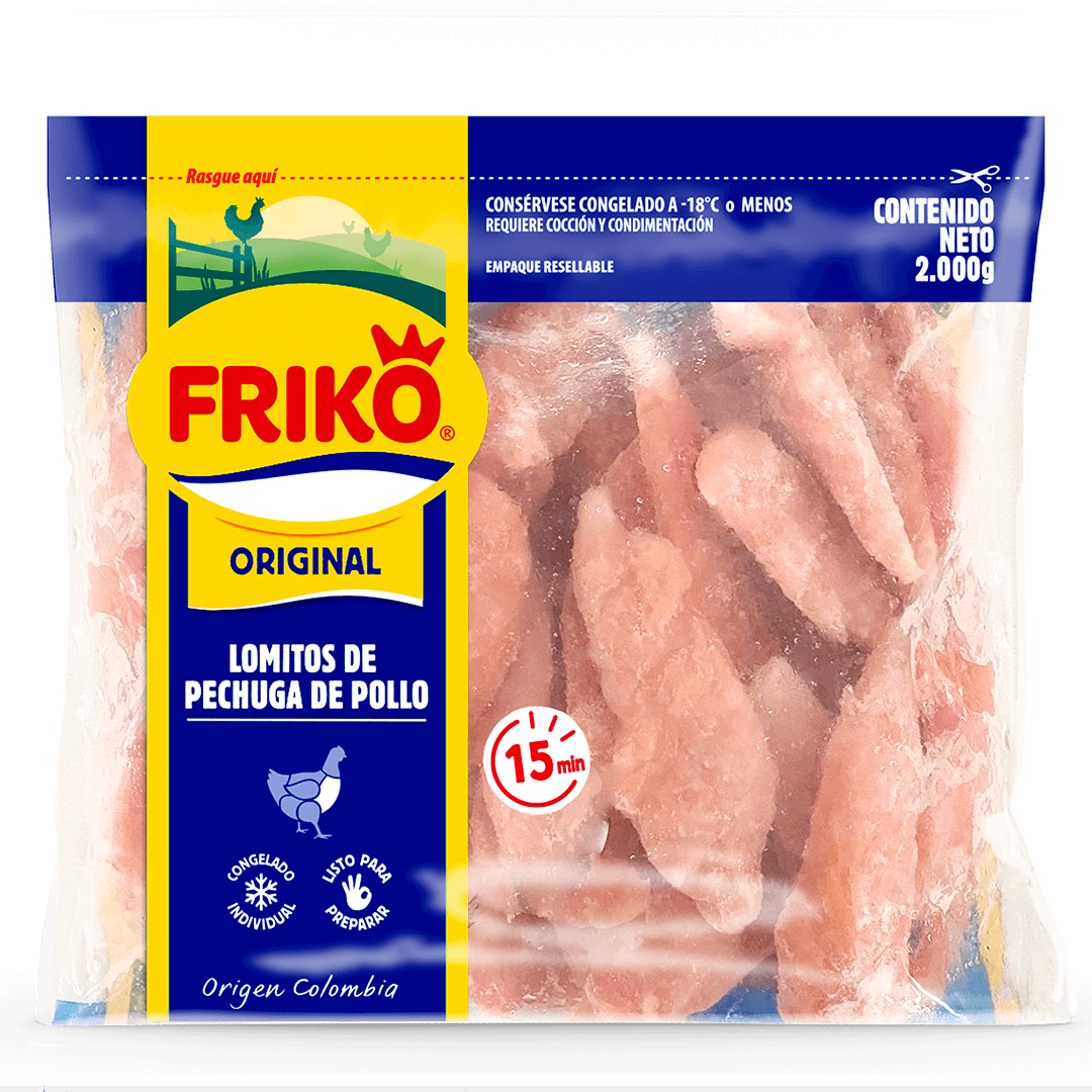 Lomitos de Pechuga de Pollo Friko x 2 kg